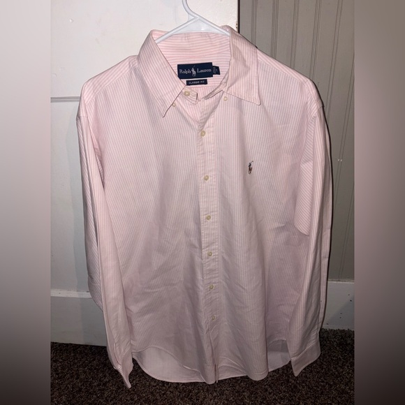 Ralph Lauren | Shirts | Ralph Lauren Mens Light Pink Button Down Shirt ...